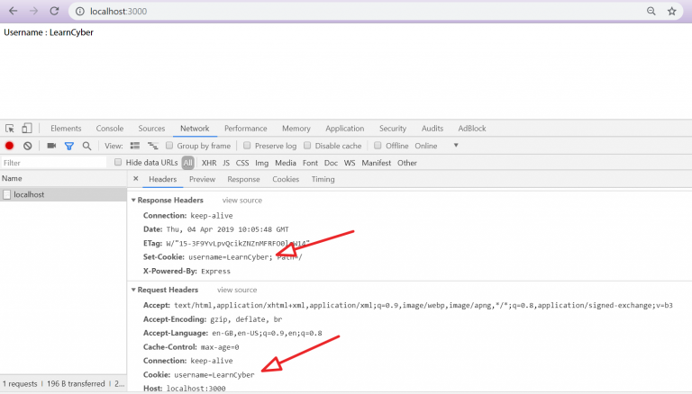 Cookies (cookie-parser) in Node Express Middleware