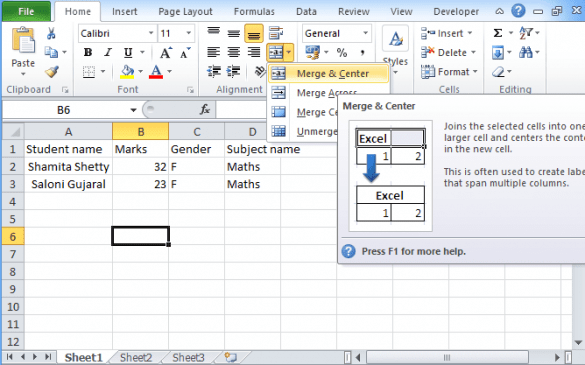 How to merge cells in excel [Shrink to Fit / Wrap Text]
