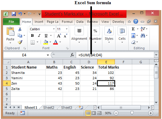 Excel Formulas Basic Functions Like Sum Average
